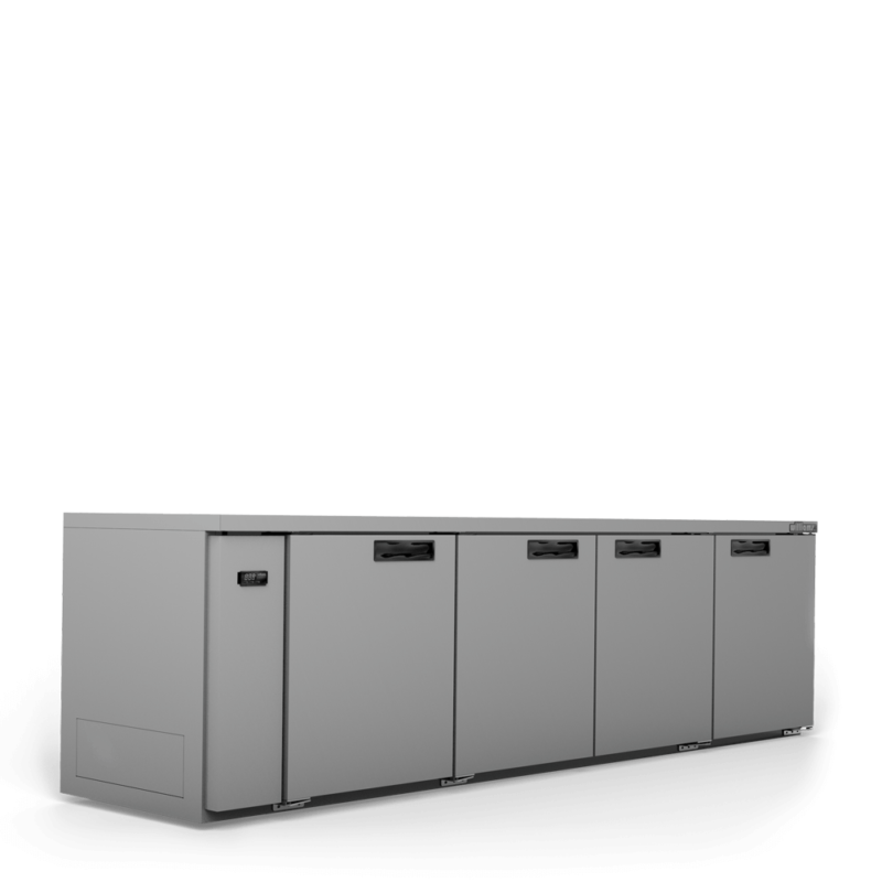 Four Door Stainless Steel Remote Back Bar Counter Solid Door ...