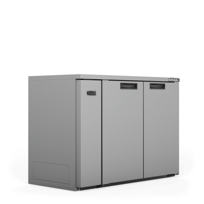 Two Door Stainless Steel Remote Back Bar Counter Solid Refrigerator ...